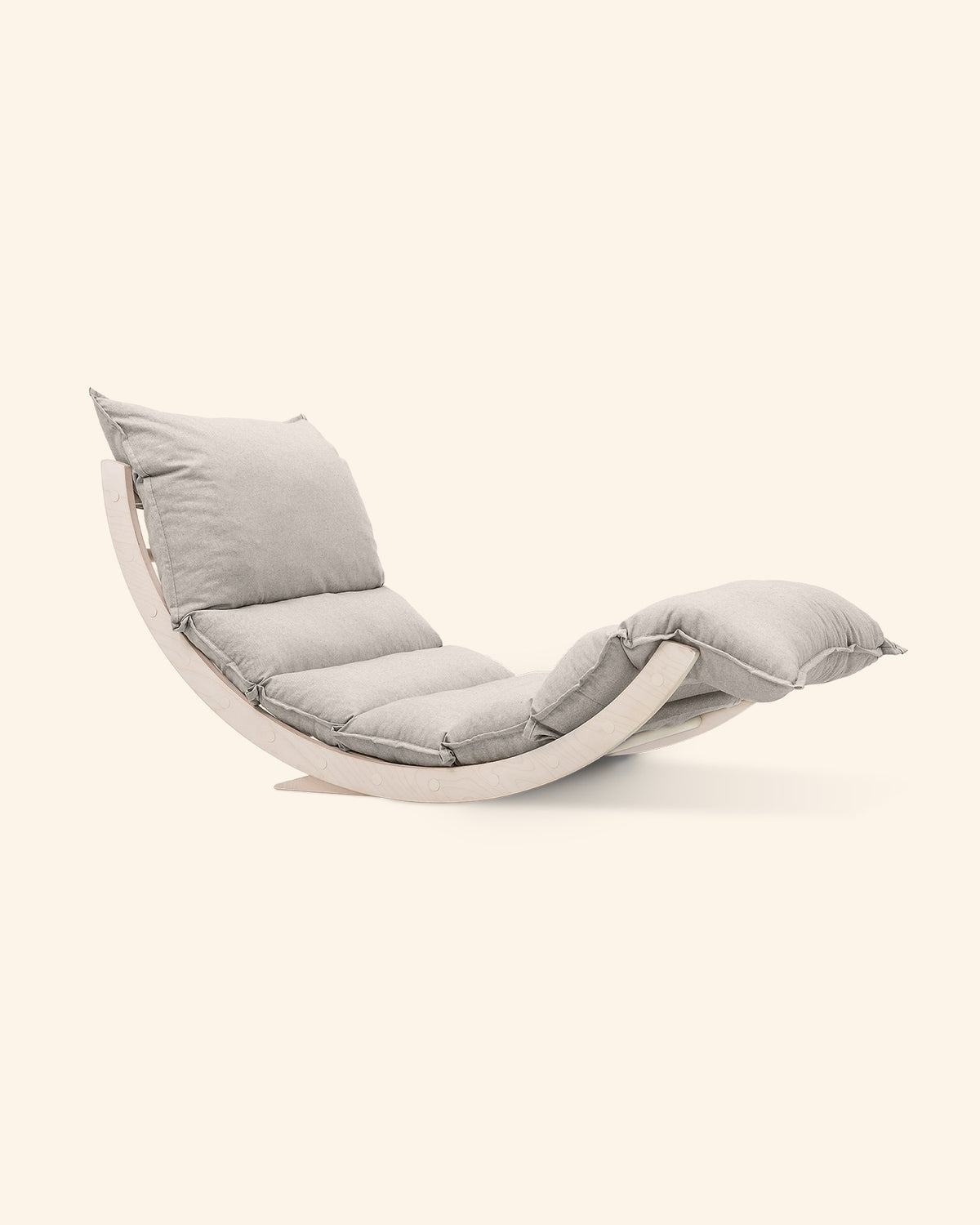 LAAKSO rocking lounger, OHRA cushion and wedges | birch set – FitWood